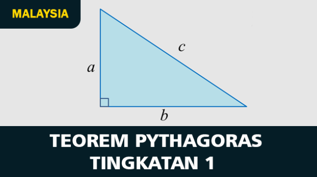Teorem Pythagoras Tingkatan 1 (Nota, Soalan (Latihan) dan Jawapan)